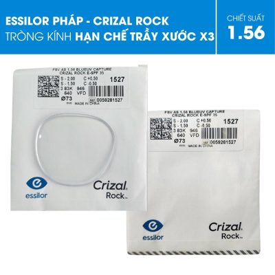 Tròng kính Essilor Crizal Rock - Chống trầy xước gấp 3, trong suốt và ...