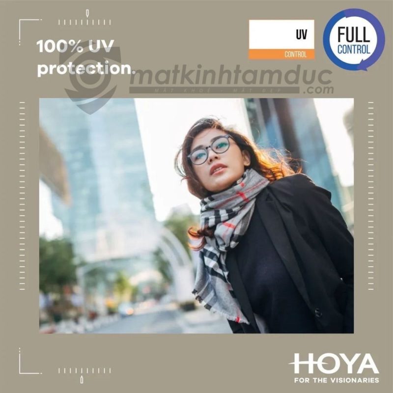 Tròng kính HOYA Nulux Full Control mới - Lọc ánh sáng xanh cao cấp