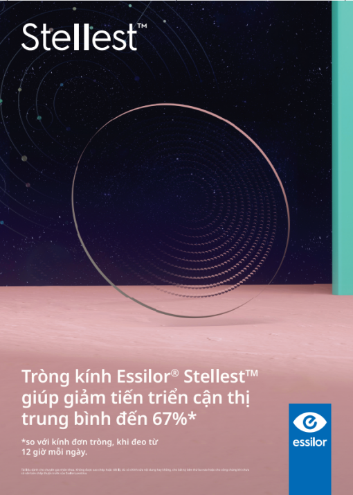 Tròng kính kiểm soát cận thị Essilor Stellest